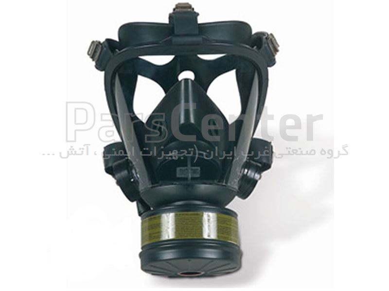ماسک ایمنی تمام صورت شیشه کامل با فیلتر بزرگ ضد گاز و مواد شیمیایی کد S57 محصولات ماسک در